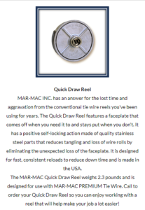 QuickDraw™ Tie Reel - Form Tech Product Catalog