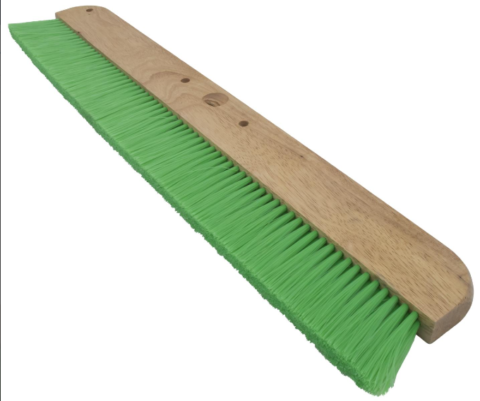 Green Nylon Wood Backed Concrete Broom - Form Tech Product Catalog