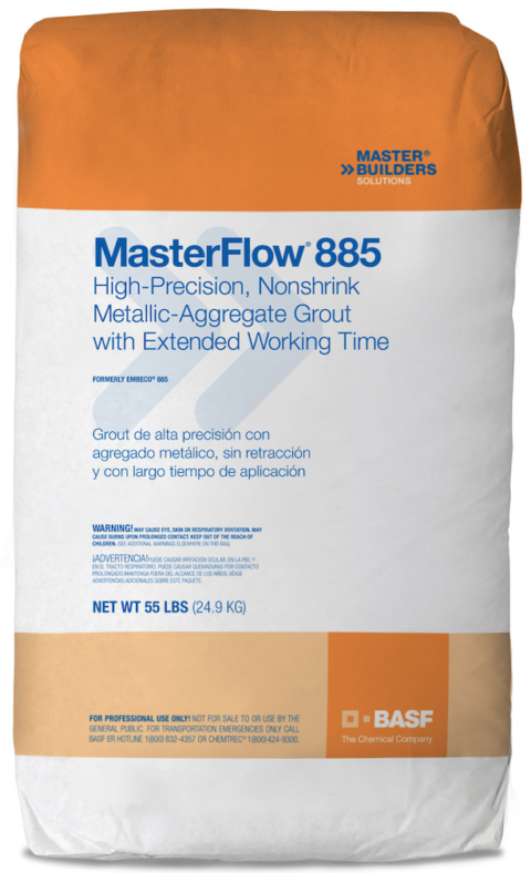 MasterFlow® 885 Metallic Grout - Form Tech Product Catalog